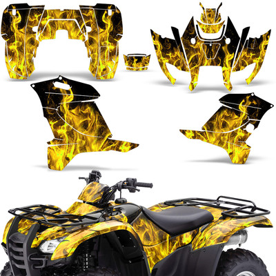 ATV Graphics Kit Decal Sticker For Honda Rancher AT 420 2007-2013 ICE ...