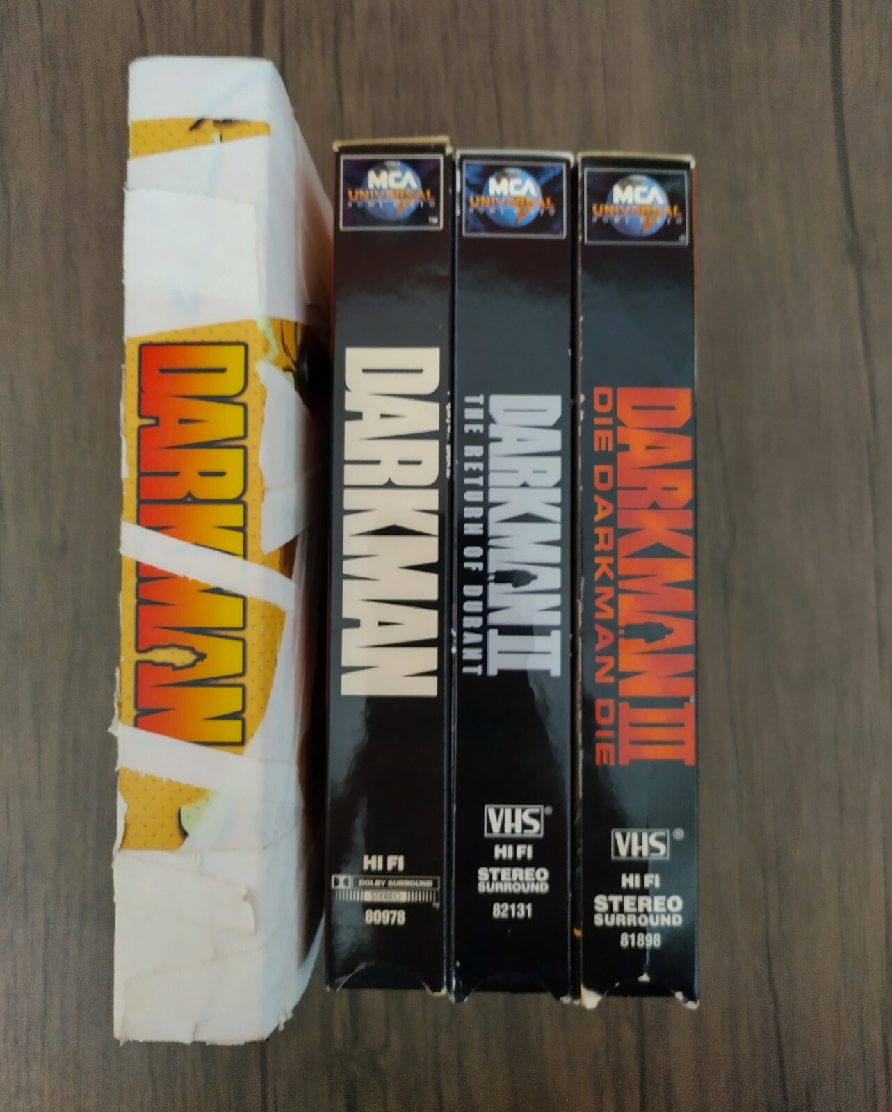 Darkman collector's VHS lot trilogy II III Synthetic Skin Edition ...