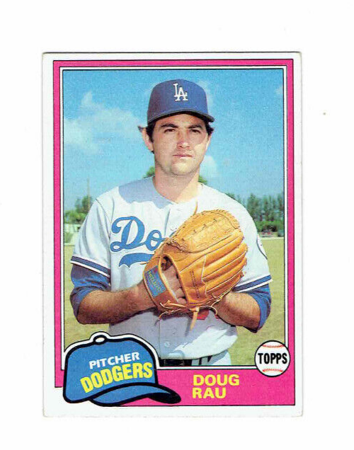 Doug Rau Los Angeles Dodgers Pitcher #174 Topps 1981 #Baseball Card | eBay