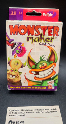 Buffalo Games Monster Maker Card Game Complete | eBay