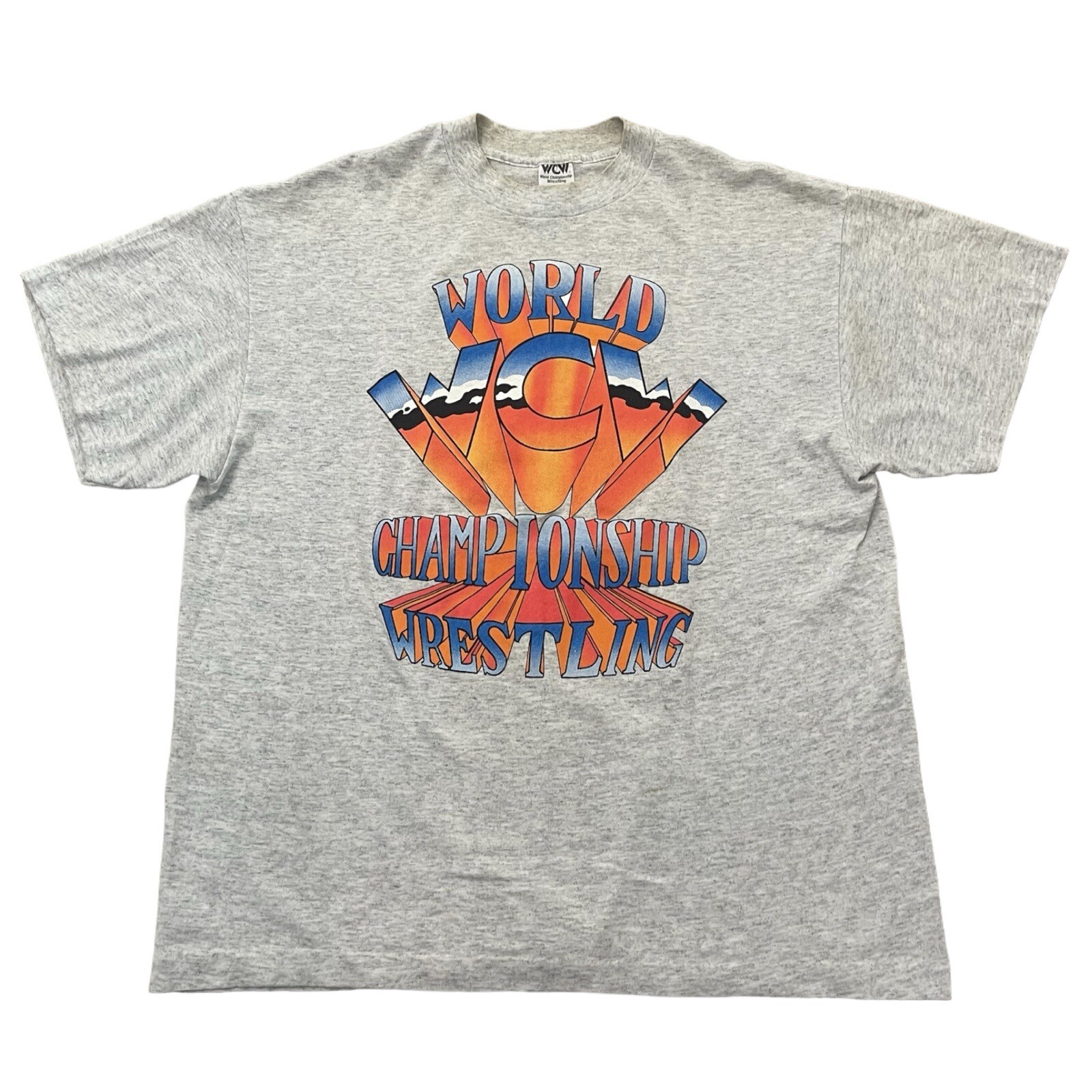 Vintage WCW World Championship Wrestling T-shirt 1980… - Gem