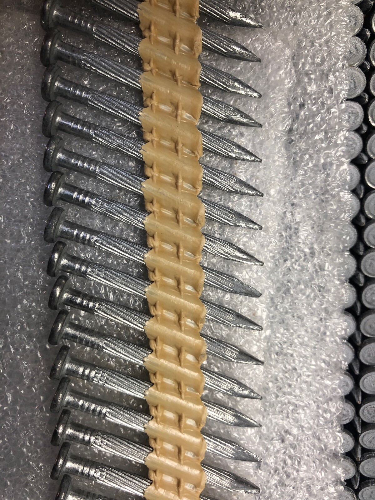 Full Round Head Metal Connecting Nails 1 3/4 galvanized glue strip | eBay
