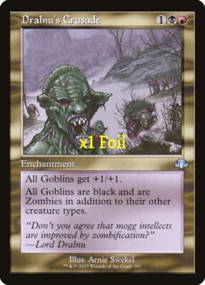 MTG Foil Retro Dominaria Remastered DMR Dralnu's Crusade MINT | eBay