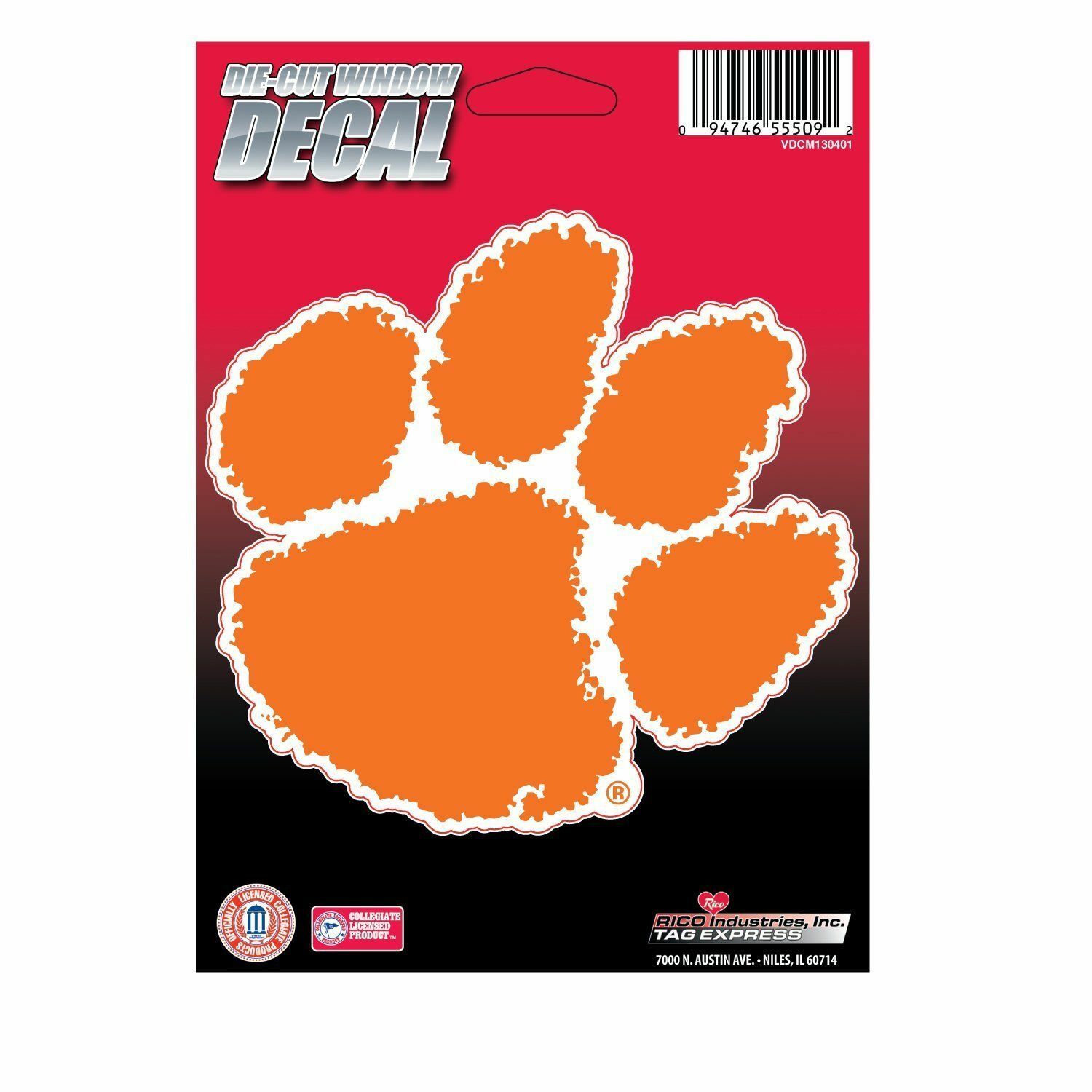 Clemson Tigers 5" x 5" Die-Cut Decal Window, Car or Laptop! NEW! | eBay