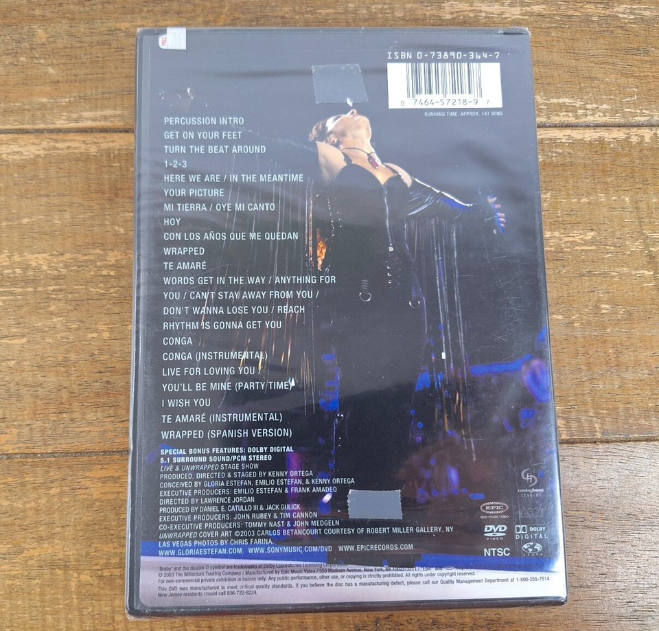 Gloria Estefan: Live & Unwrapped (DVD, 2007) SEALED 74645721897| eBay