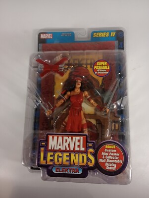 2003 Marvel Legends Series IV 4 Elektra Action Figure W/ Comic New | eBay