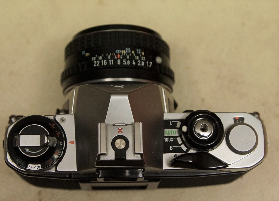 Pentax ME 35mm SLR Film Camera with 50MM M F1.7 Lens, meter working | eBay