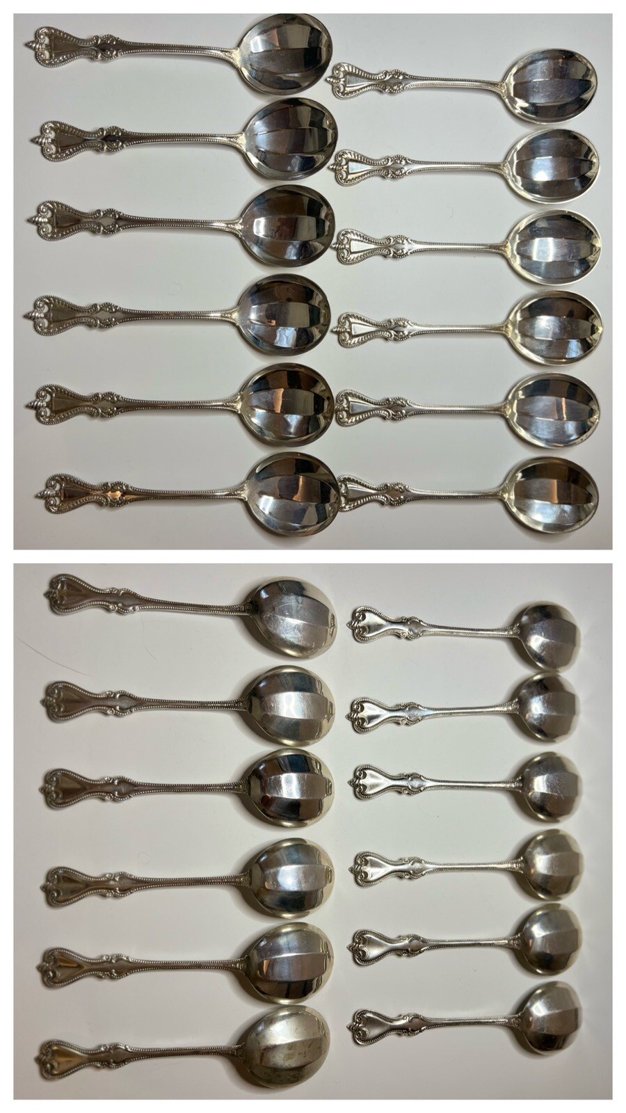 TOWLE OLD COLONIAL Pattern 1895 Sterling Silver Silverware 84 Pieces ...