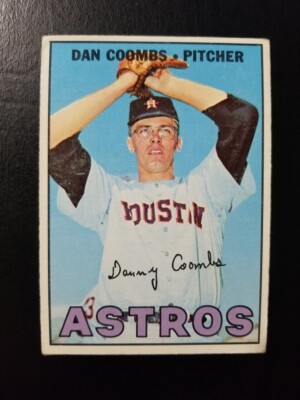 DAN COOMBS 1967 TOPPS BASEBALL CARD # 464 HOUSTON ASTROS | eBay