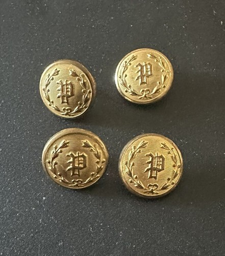 Vintage Police Uniform Brass Buttons 5/8” Superior Quality Set Of 4 | eBay