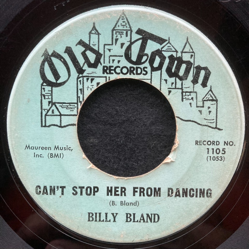 My Heart's On Fire/Can't Stop Her From Dancing by Billy Bland (Old Town ...