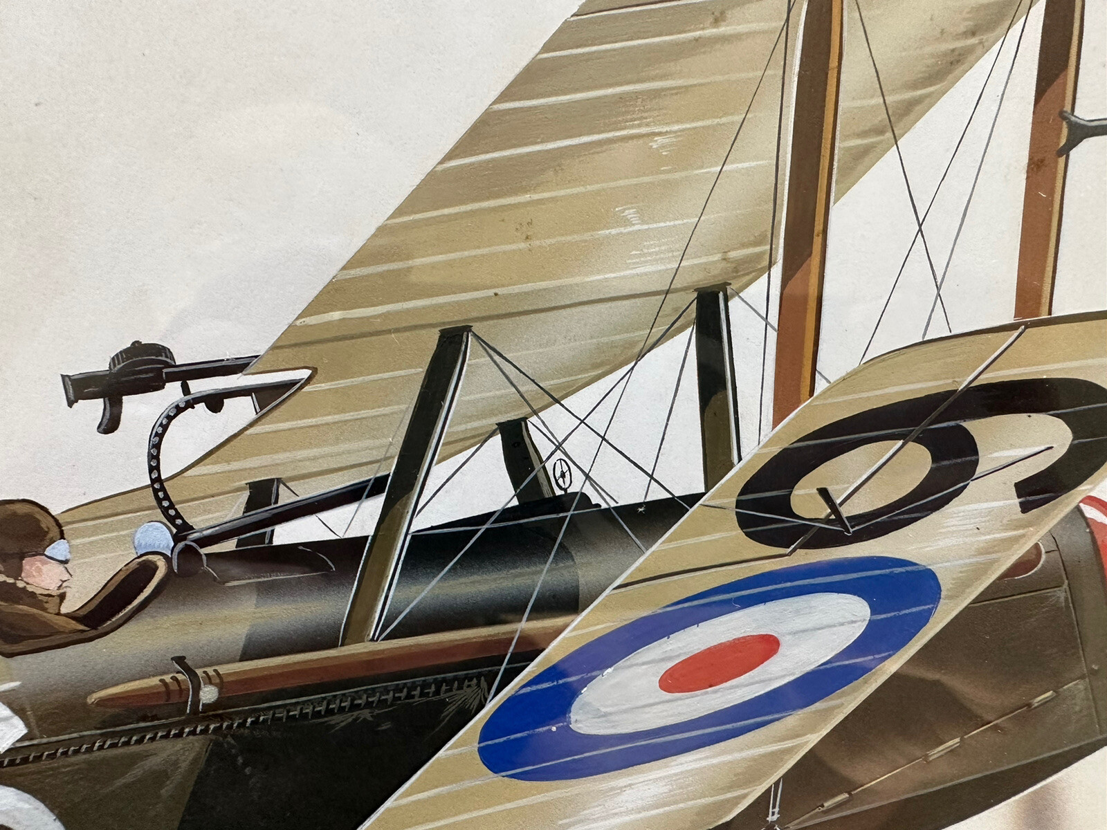 James Goulding painting SE5a james McCudden RAF WWI aircraft RFC | eBay UK