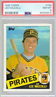 LEE MAZZILLI # 748 1985 TOPPS- PSA NEAR MINT to MINT 8. | eBay