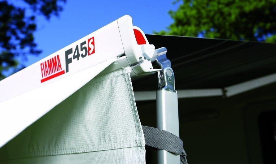FIAMMA F45S 260 AWNING TITANIUM CASE GREY CANOPY 2.6 M WIND OUT ...
