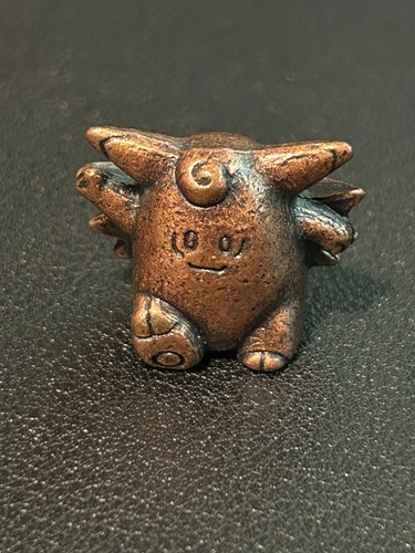 Pokemon Clefable Copper Metal Collection Mini Figure 1" Diecast Toy ...