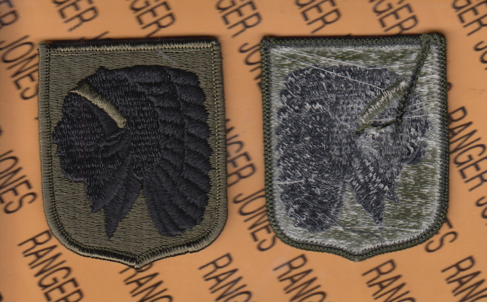 US Army Oklahoma National Guard ARNG STARC OD Green & Black BDU patch m ...