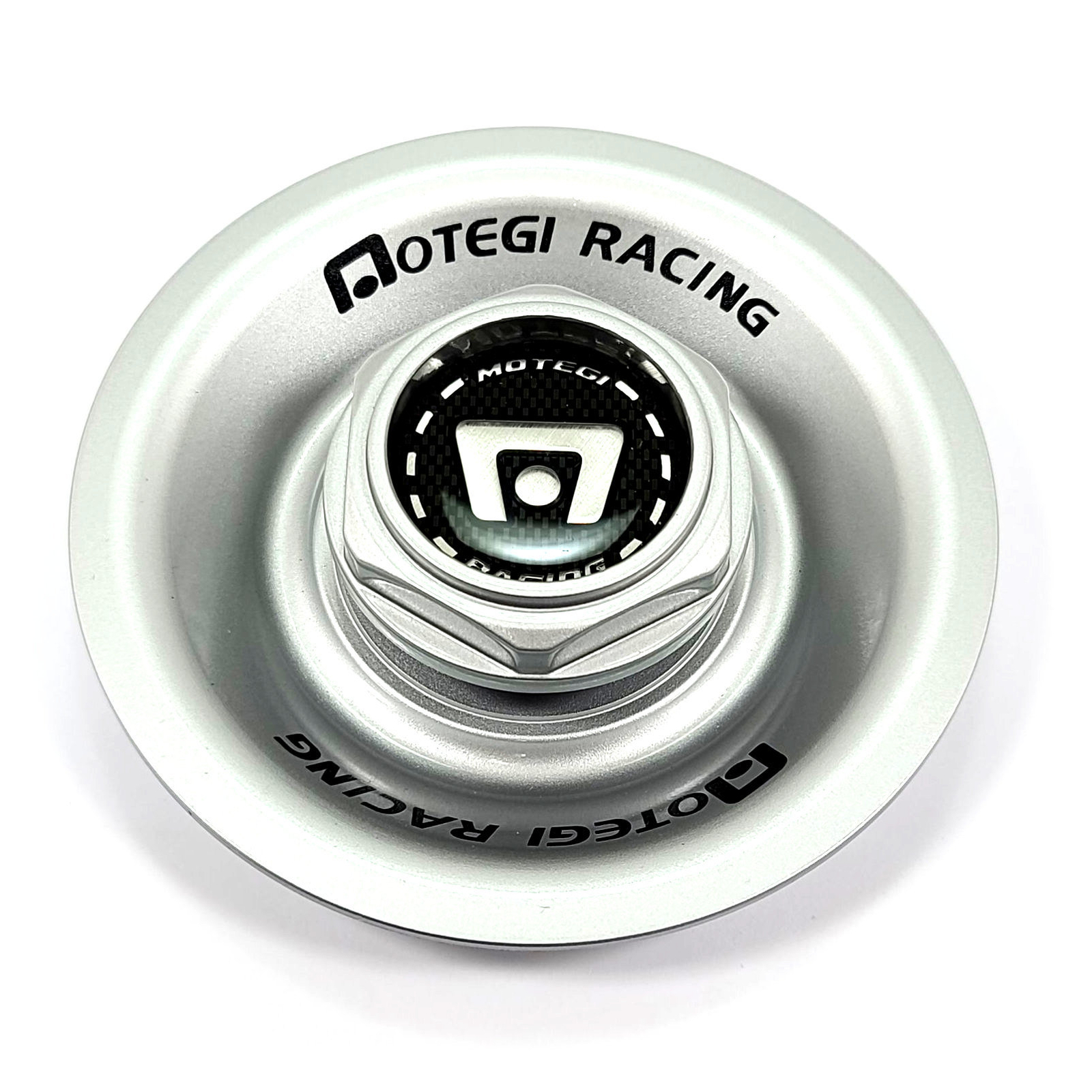Motegi Racing Gloss Silver Center Cap 5-5/8"OD Snap Open Closed ...