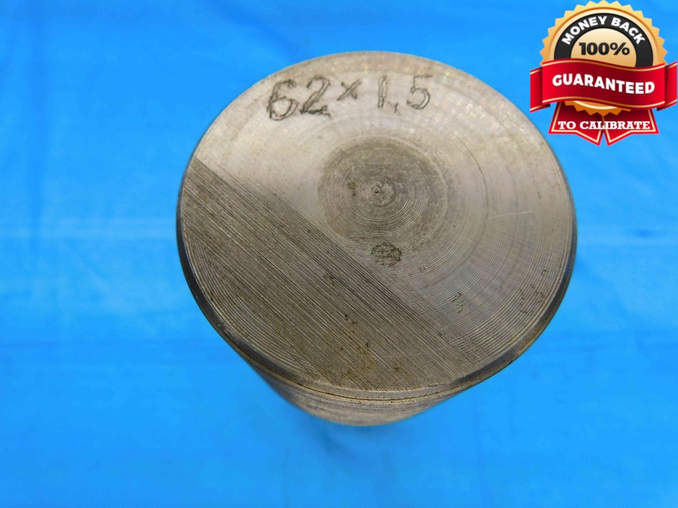 SHOP MADE M62 X 1.5 THREAD PLUG GAGE 62 METRIC INSPECTION CHECK | eBay