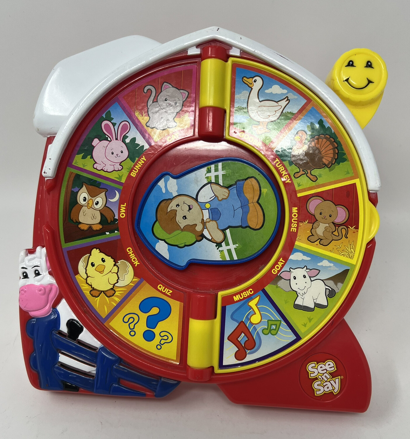 2003 Mattel See And Say The Farmer Says Animal Sounds Toy Red See 'N ...