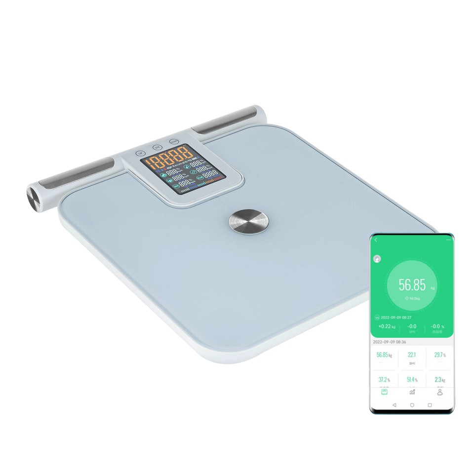 8 Electrode Smart Scales for Body Weight Large Display BMI Digital ...