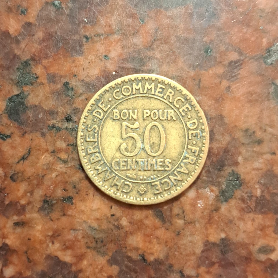 1922 FRANCE 50 CENTIMES COIN - #B4816 | eBay