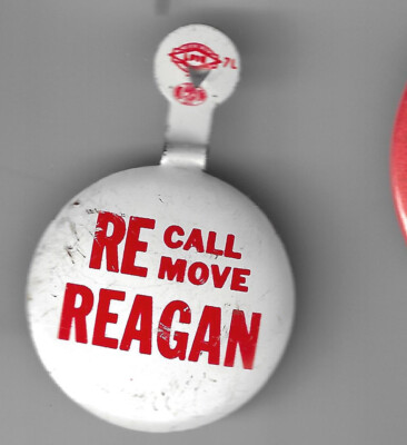 anti-Ronald Reagan CA Gov Student Protest Tab Recall Remove Reagan | eBay