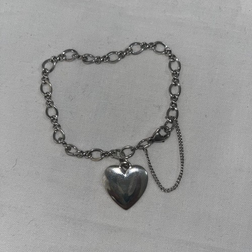 James Avery Twisted Chain And Classic Heart Charm Bracelet 7inch | eBay