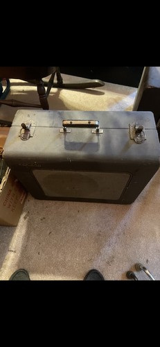 VINTAGE RCA MODEL 400 16mm FILM PROJECTOR & SPEAKER WW2 ERA - SOLD AS ...