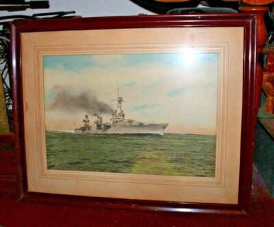 Vintage Photograph United States Navy WWII Battleship Destroyer USS ...