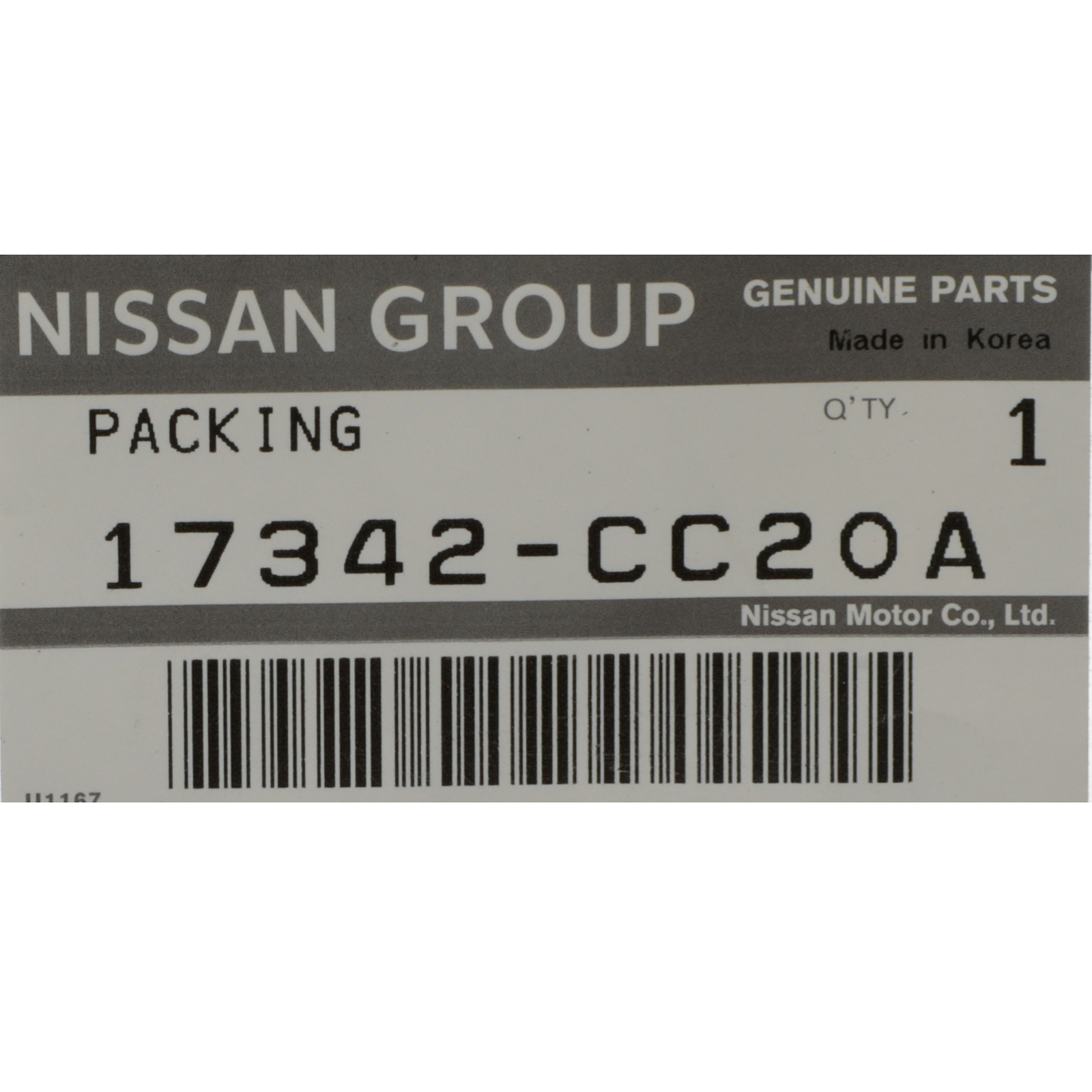 Nissan 17342 Cc20a Genuine OEM Fuel Pump Packing for sale online | eBay