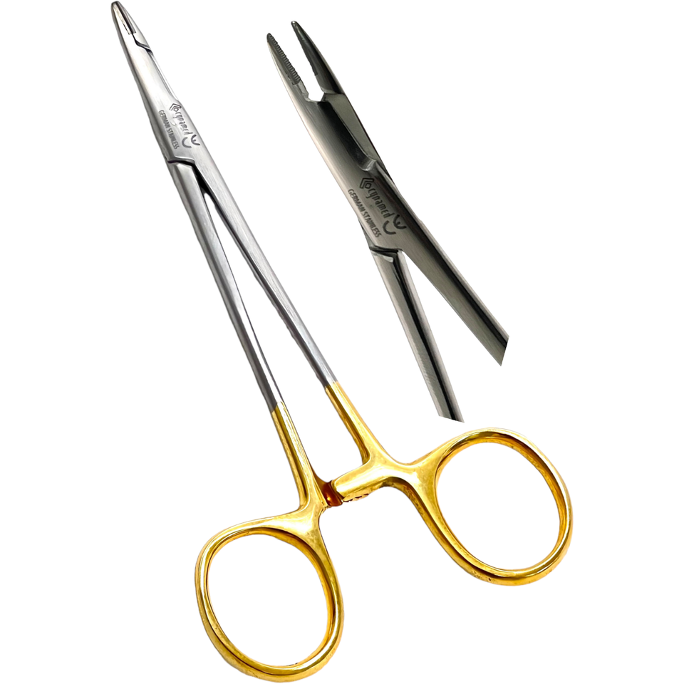 T/C Olsen Hegar Suture Needle Holder Driver Cutting Scissors Surgical ...