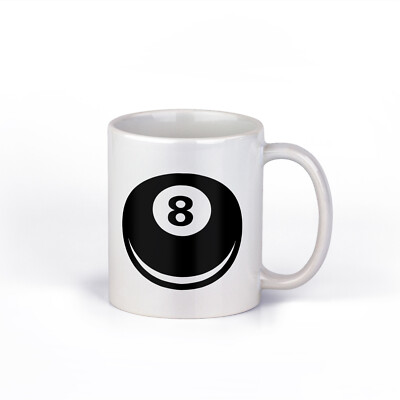 8 Ball Coffee Mug | Eight Ball Ceramic Coffee Cup | Billiards Pool |11 ...