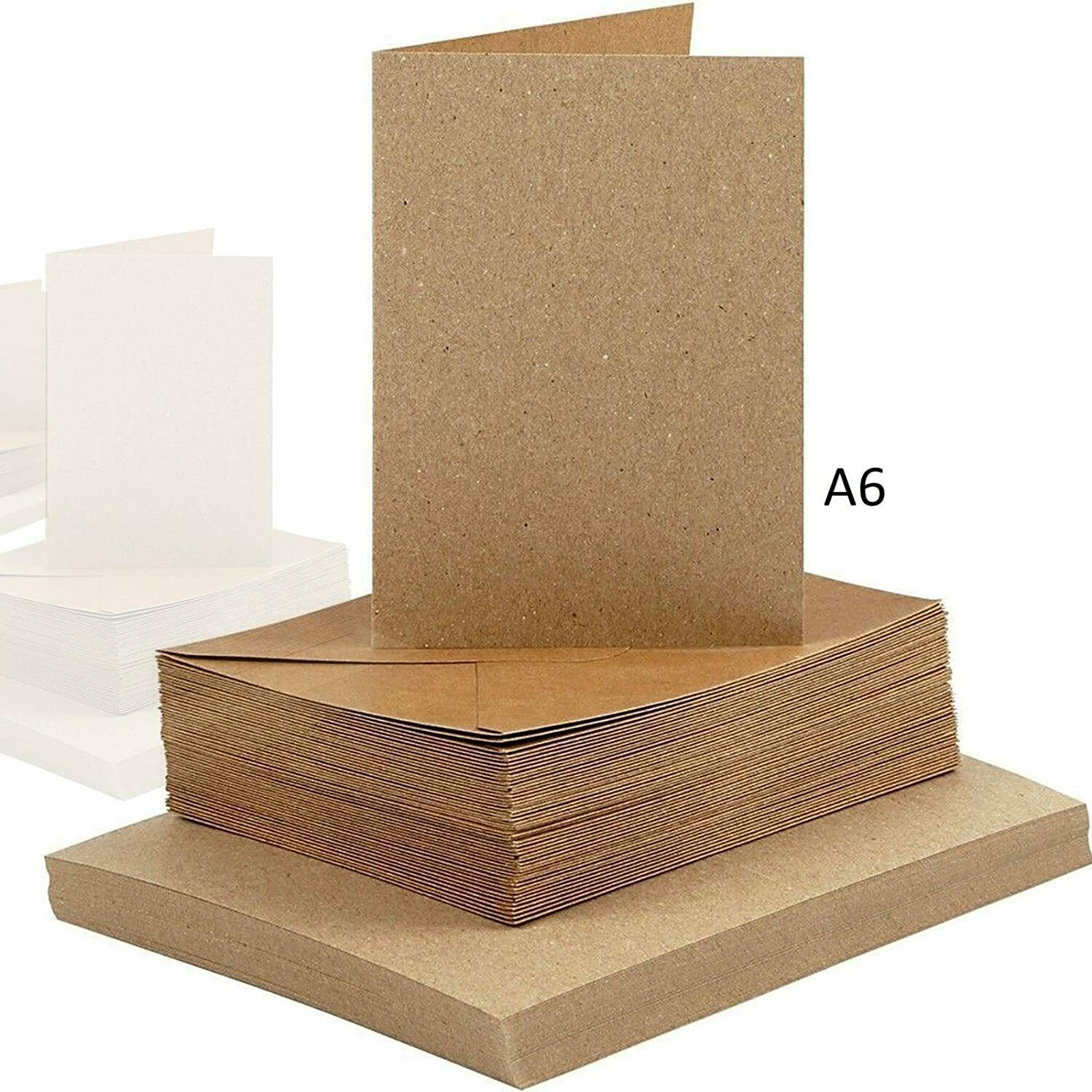 A6 Blank Card Craft Cards & Envelopes Natural Colour Art Craft Card ...