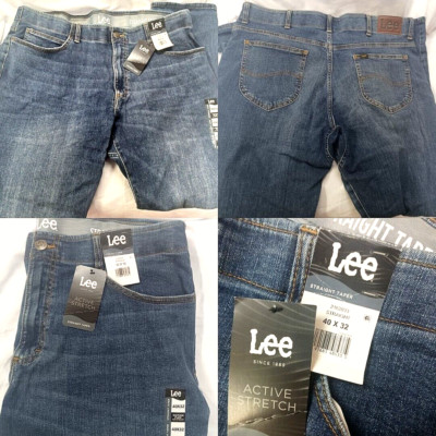 LEE STRAIGHT TAPER ACTIVE STRETCH JEANS 40 X 32 NEW WITH TAGS | eBay
