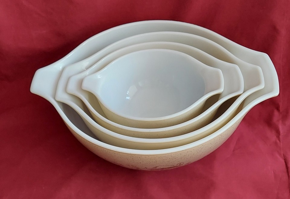 Pyrex Set of 4 Pyrex Cinderella Forest Fancies Nesting Mixing Bowls | eBay