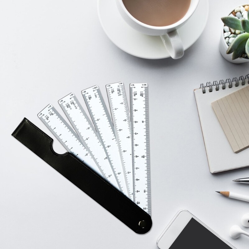 Fan Architects Scale Ruler with 5 Used for Engineering Architects | eBay