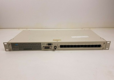 ETHERNET SWITCH 12-PORT D-LINK DE-1200 10 BASET HUB 10/100 RACKMOUNT ...