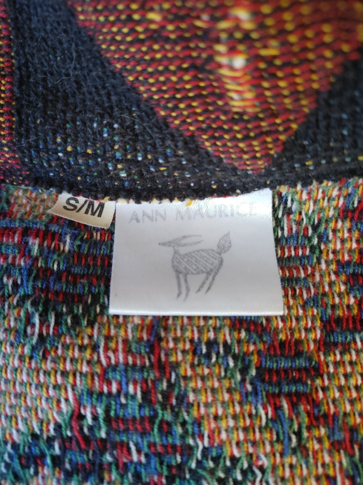 Ann Maurice -Sz S M Art-to-Wear Animal/Jungle Tapestry Woven Jacket ...