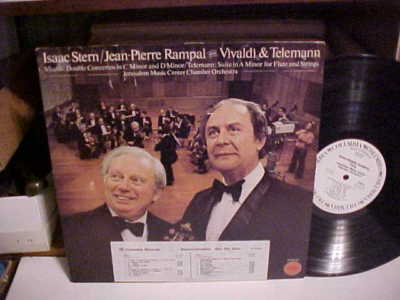 ISAAC STERN / JEAN-PIERRE RAMPAL PLAYS VIVALDI & TELEMANN LP PROMO ...