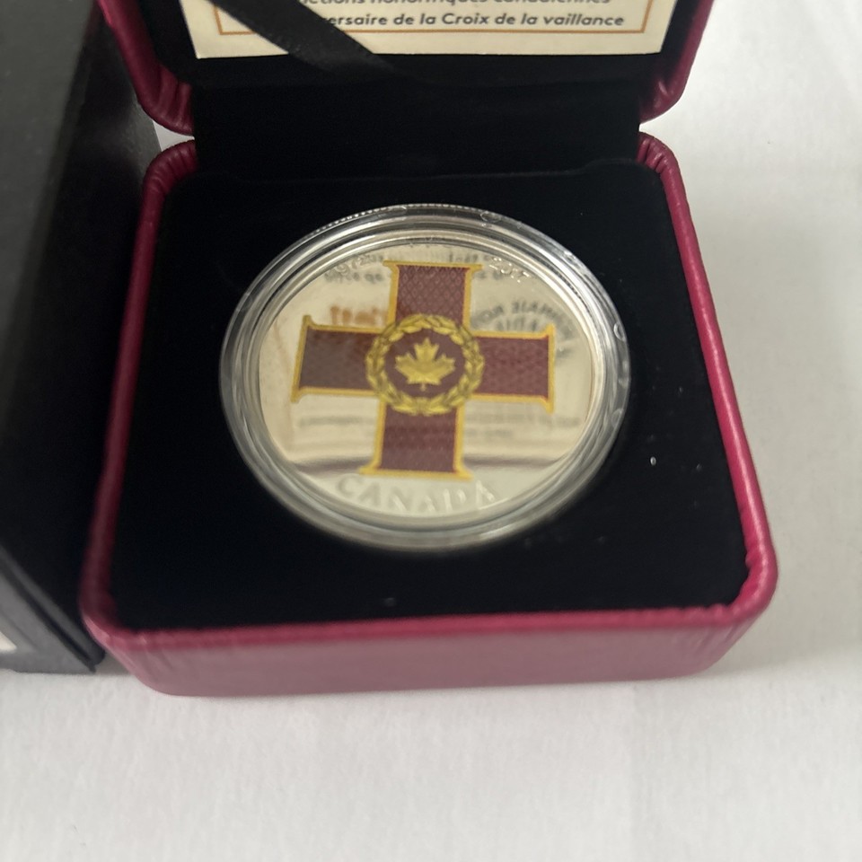 2017 $20 Canadian Honors: Cross of Valor - 1 oz Pure Silver Coin | eBay