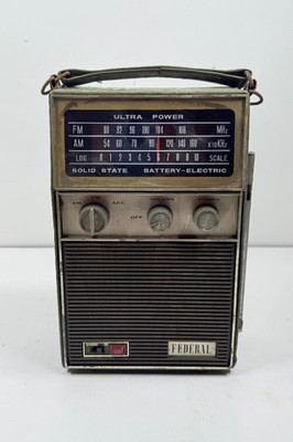 Federal Am FM Radio Model 73 Vintage Antique | eBay