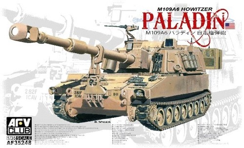 AFV Club AF35248 1:35 M109A6 Howitzer Paladin Military Tank Model Kit ...