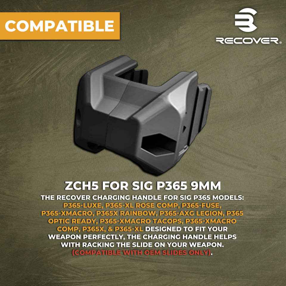 Recover Tactical Slide Rack Assist for Sig Sauer P365 P365X P365XL 9mm ...