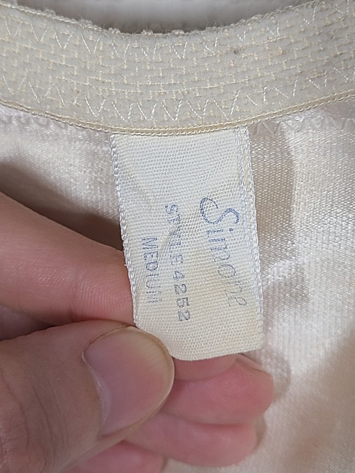 Vtg 50s Ivory Lace Garter Belt M L Girdlette Satin Panel Womens Medium ...