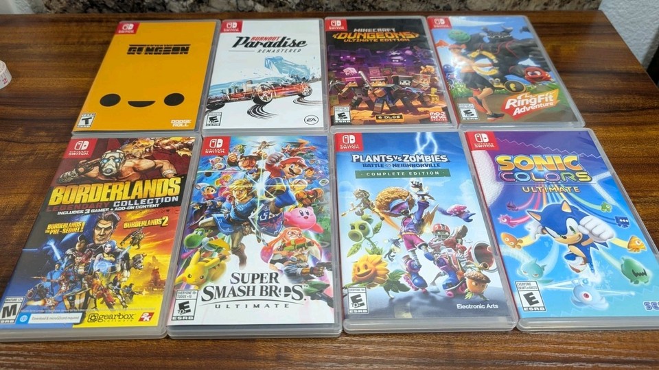 Lot of 13 Genuine Nintendo Switch Replacement Game Cases ONLY Smash ...