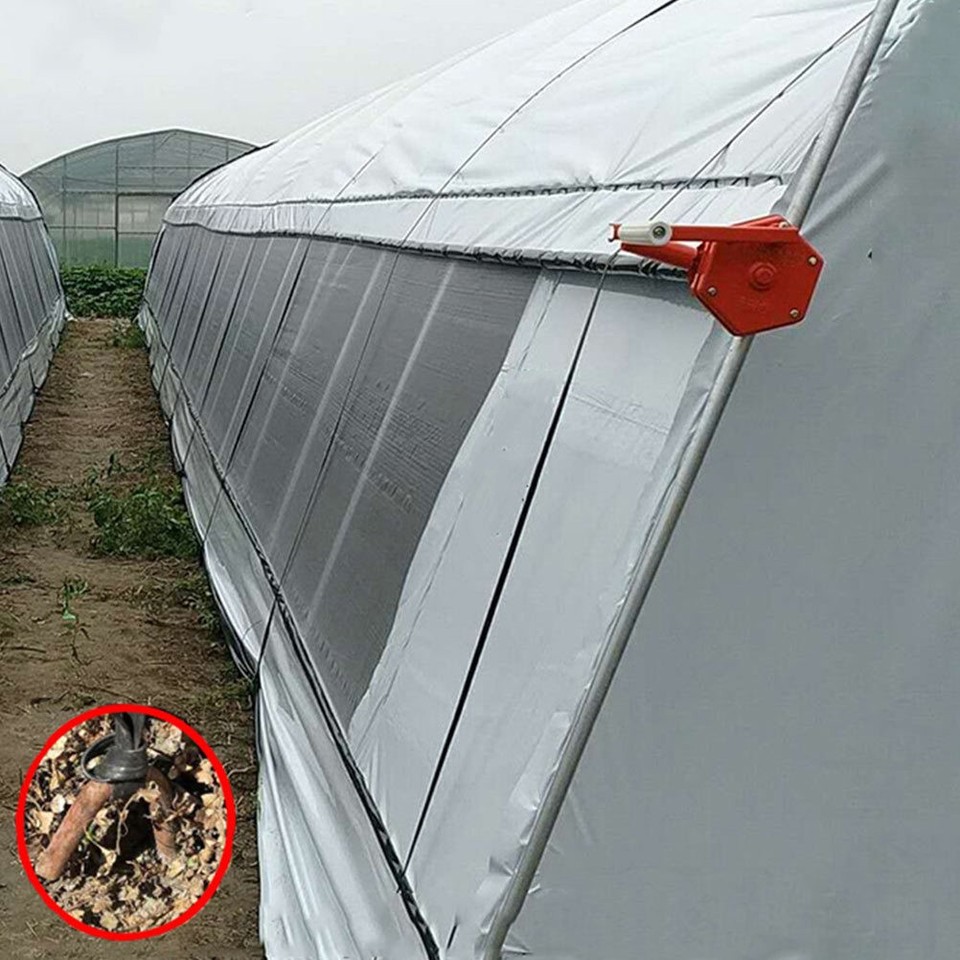 6Pcs Red Ground Anchor Stakes Steel Greenhouse Shed Tie Down | eBay ...