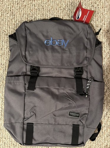 Gray American Tourister Embark Computer Backpack EBay Logo | eBay
