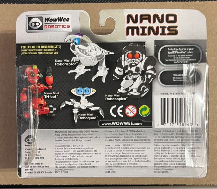 WowWee Robotics Nano Minis Wrex the Dawg & RoboPanda 2008 Poseable ...