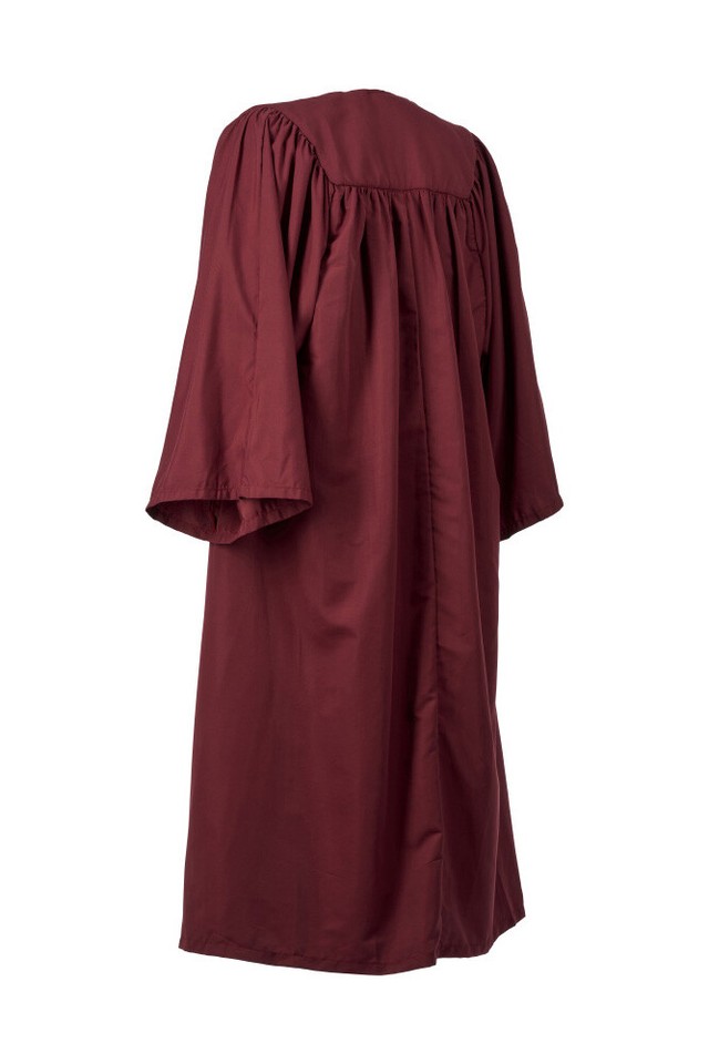 Choir Robe Burgundy Gown Mens Priest Preacher Clergy Flat Pleat ...