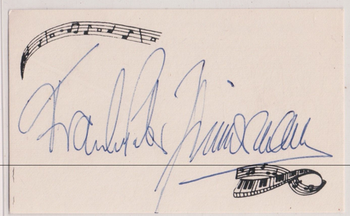 Autographed 3x5 Card Frank Peter Zimmermann German violinist | eBay